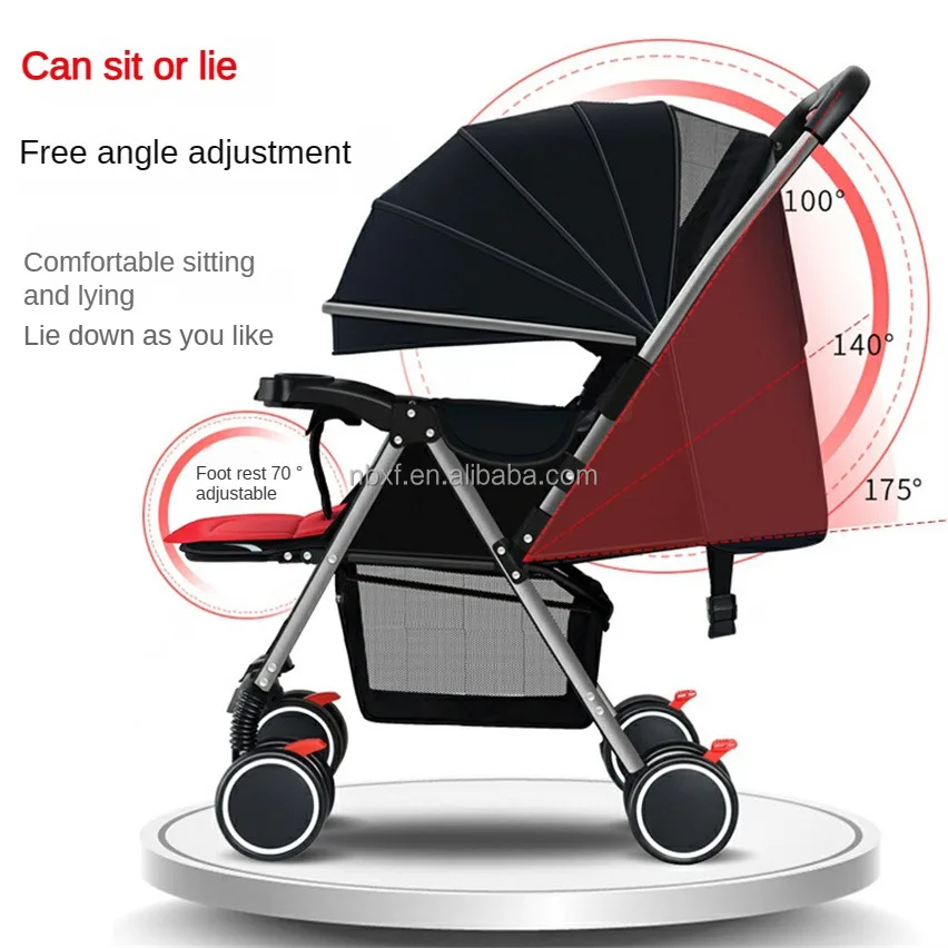 High Landscape Stroller Baby Walking Artifact Lightweight Can Sit Can ...
