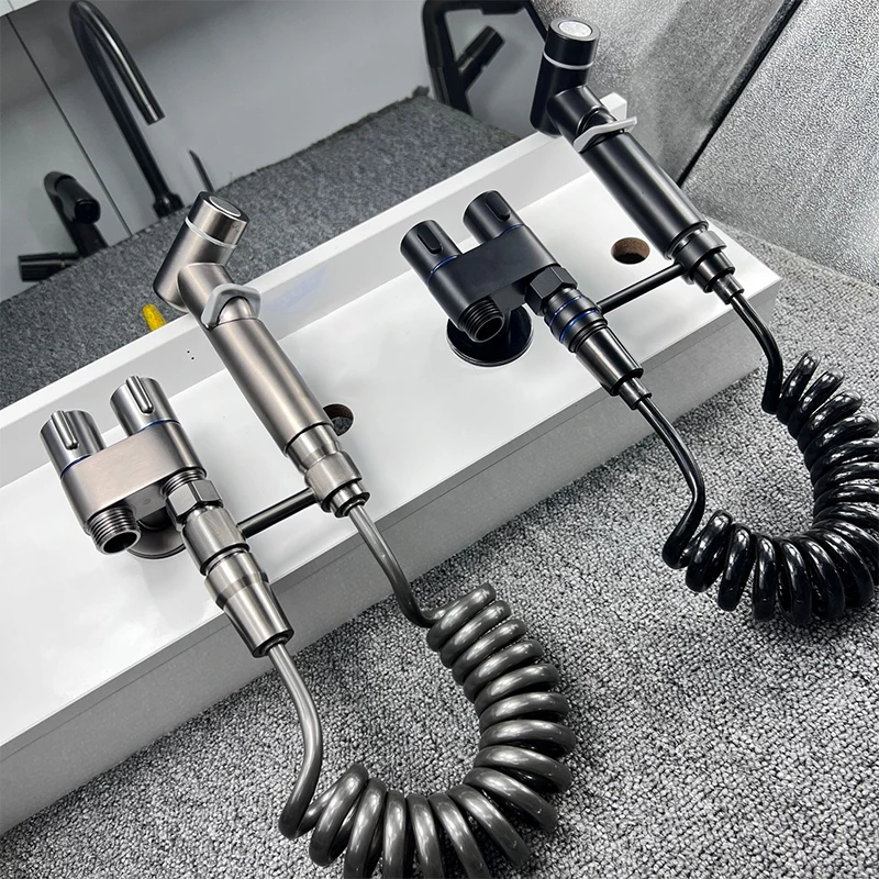 Modern Black Shower Handheld Toilet Spray Gun Bathroom Attachment Hand ...