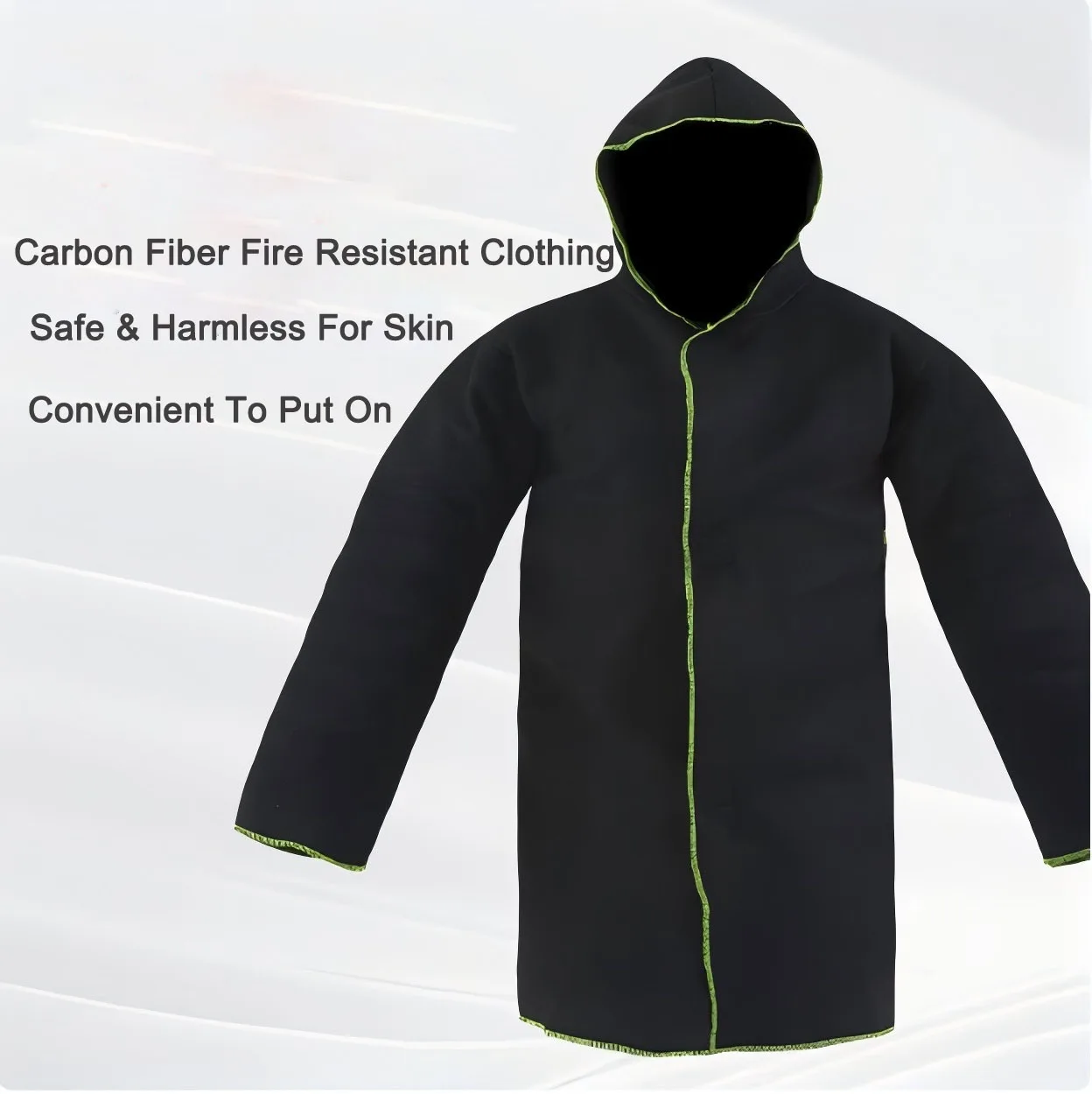 Fireproof Cape 63*56 in Fireproof Hooded Cloak Fire Emergency Survival ...