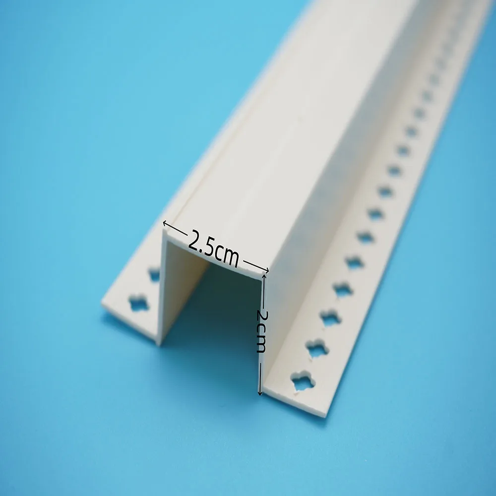 Pvc Slat Wall Panel Plastic Wall Protector Corner Bead for Stucco ...