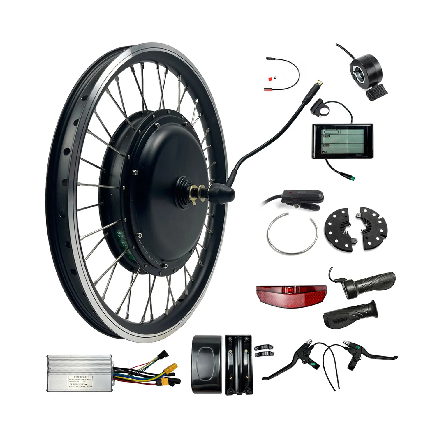 Factory supply 500w 750w 1000w 1500w 2000w 3000w ebike conversion kit ...