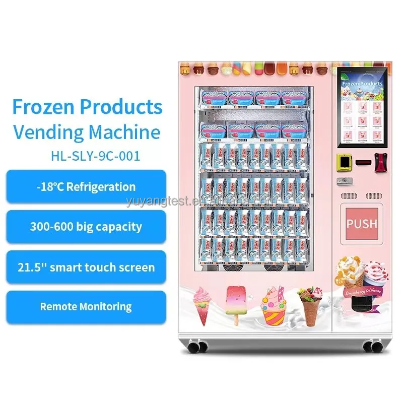 Customized Frozen Vending Machine for Ice & Water Vending Business ODM
