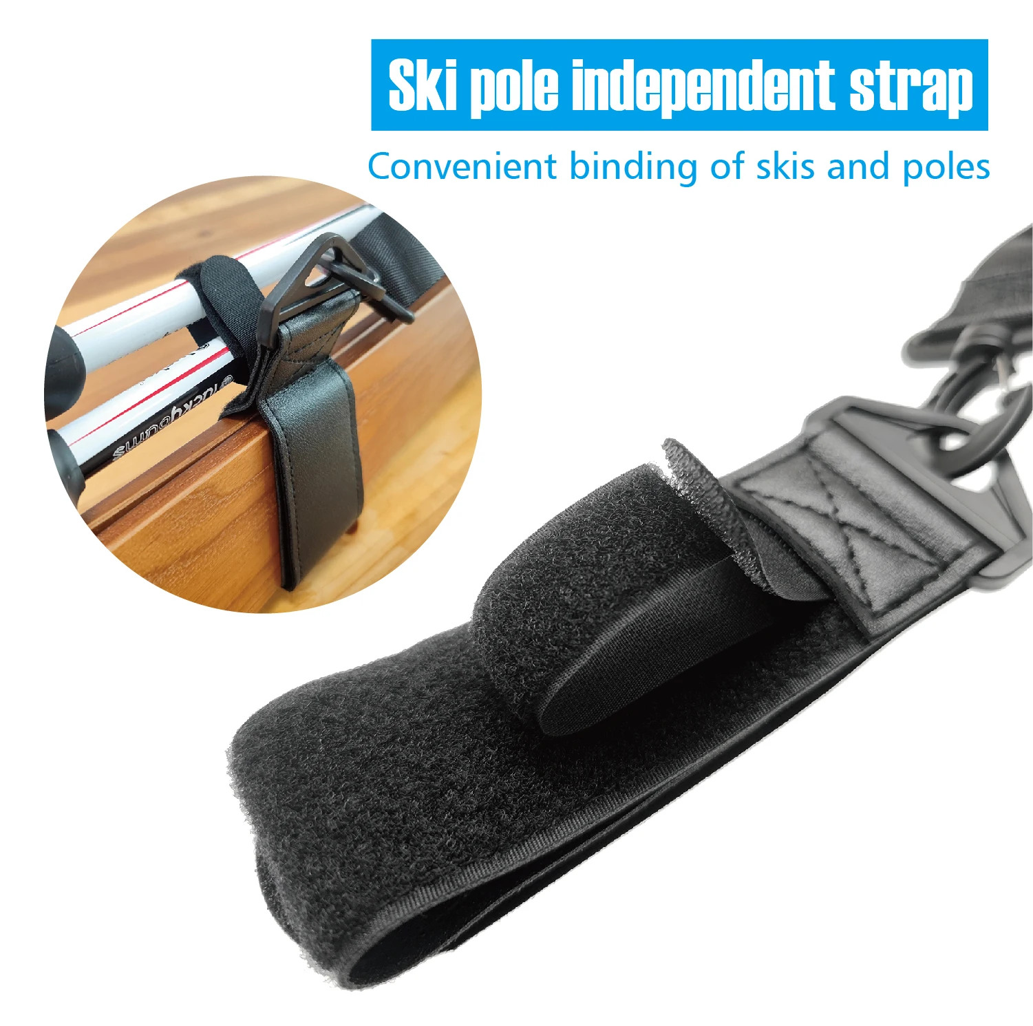 Custom Logo Printed Hook and Loop Nordic Alpine Ski Straps/alpine Ski ...