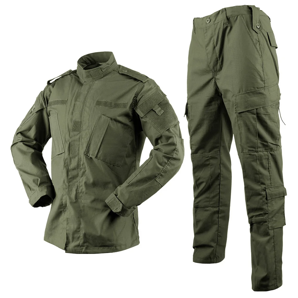 Custom Green Acu Tactical Jacket & Pants Combat Clothes Suits Tactical ...