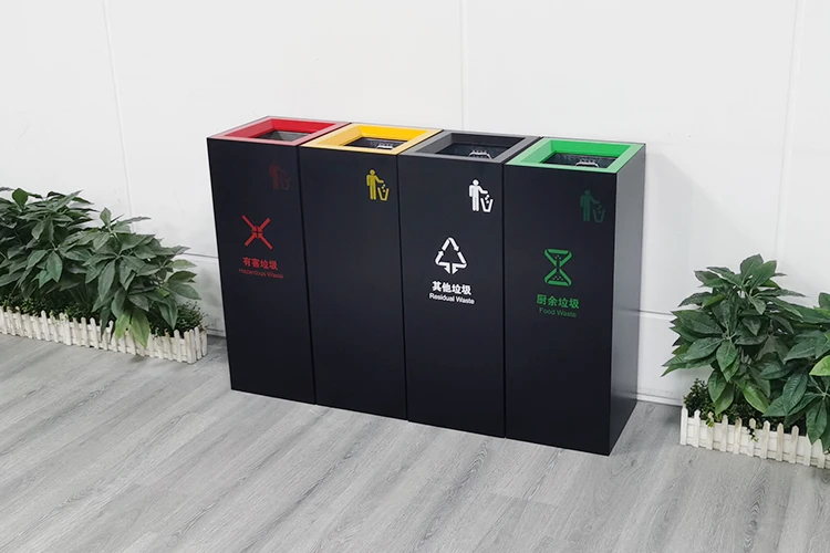 Maximize Recycling Efficiency with SS Color Coded Bins