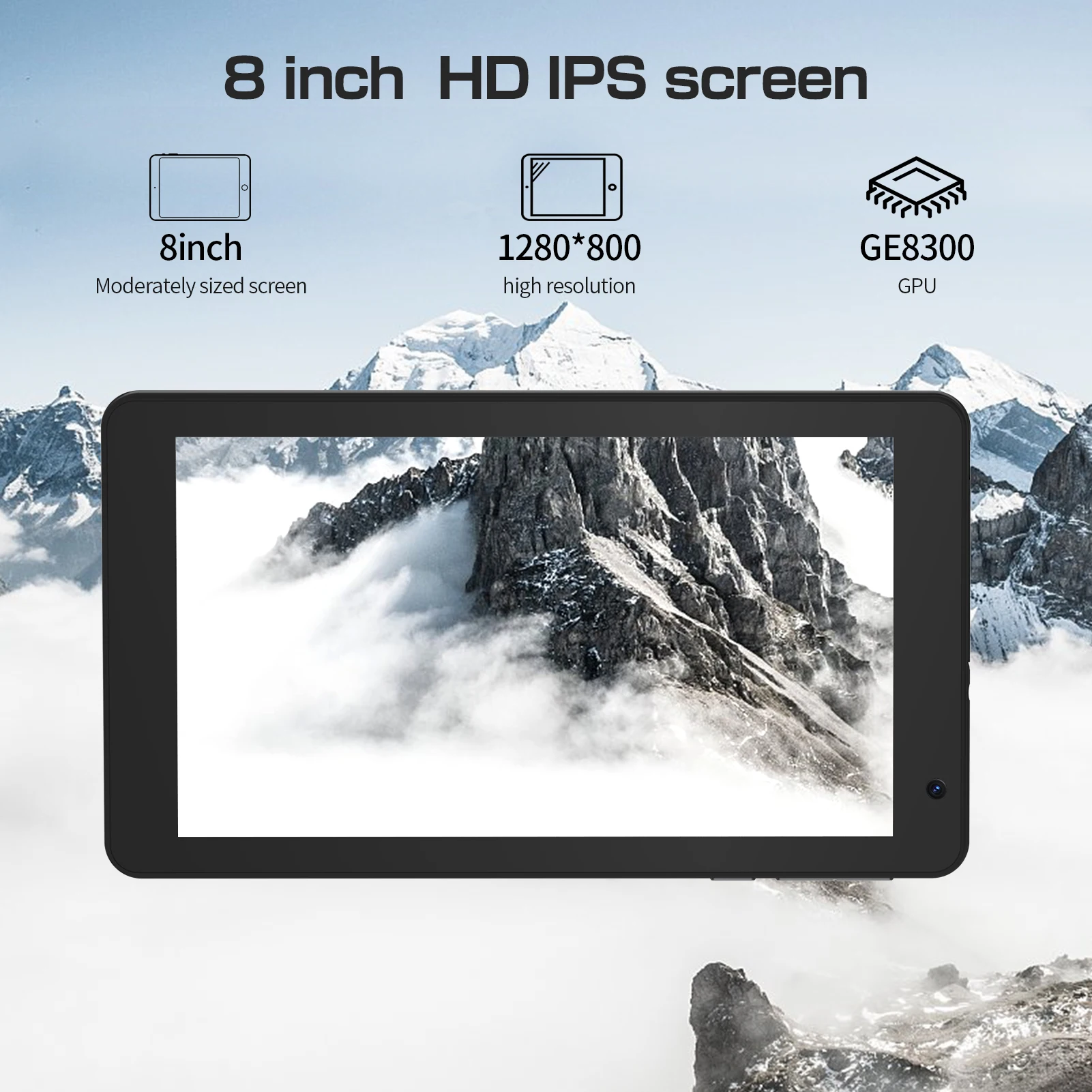 PRITOM 8 Inch Android Tablet - HD Screen, 4G RAM, 64G Storage