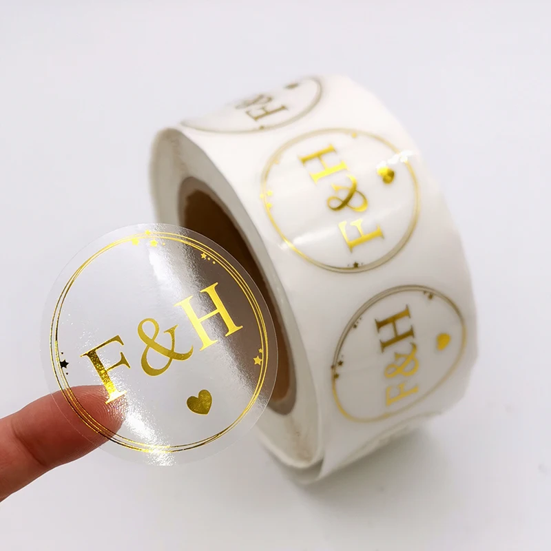 Custom Adhesive Clear Waterproof Packaging Seal Label Transparent ...