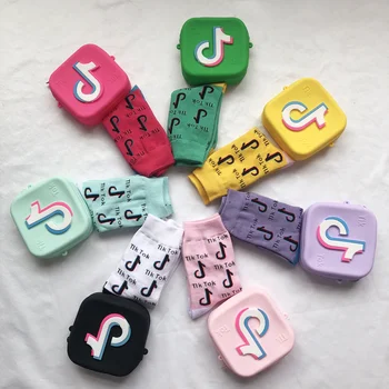 2021kid Jelly Pvc Tik Tok 3 Pieces Messenger Bag Pop It Pink Tiktok ...