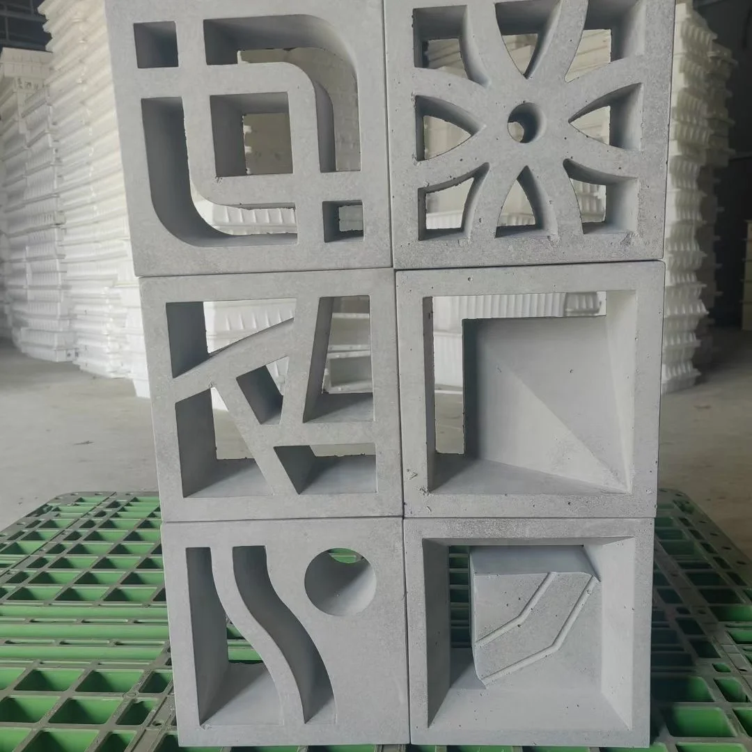 3D Concrete Block Interlocking Plastic Mold for Garden Wall