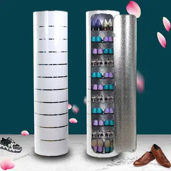 Modern Simple Big Capacity 360 Rotating Shoe Rack Cylindrical Living ...