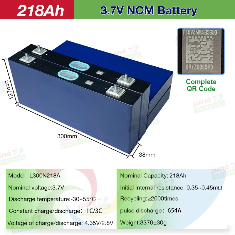 NMC CALB 3.7V 218Ah Prismatic Lithium Ion Battery for Electric Vehicles ...