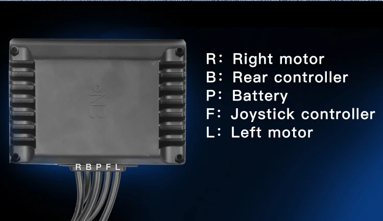 Attendant Joystick Controlled for Electric Wheelchair Brushless Motor