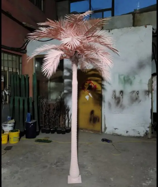 Indoor Outdoor Wedding Decor - Pink Palm Trees Artificial