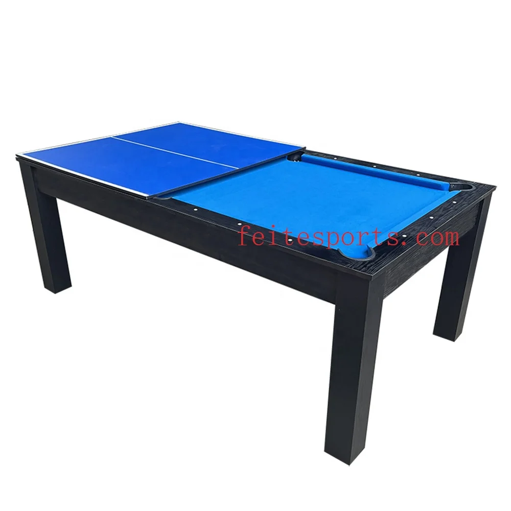 6ft 7ft Convertible Pool Dining Table 3 in 1 Multi Game Billiard Pool ...