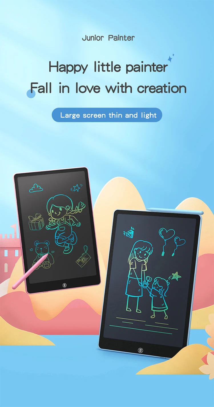12 Inch Educational Toys For Kids Children Drawing Board Electronic ...