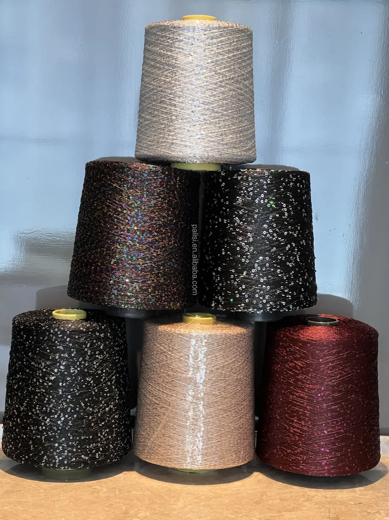 2MM/3MM+6MM Sequin Yarn - Bling 100% Cotton for Knitting