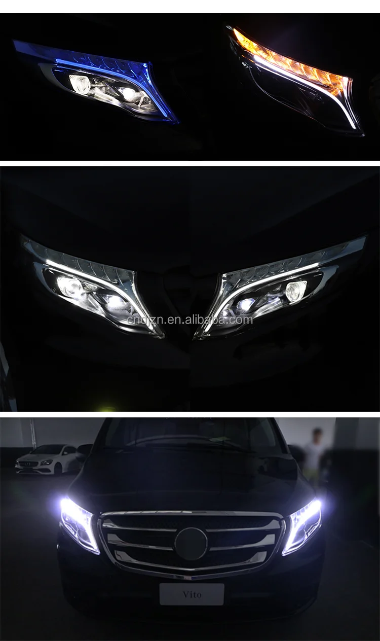 New Style Car Front Headlamp Led Head Light For Mercedes Benz Vito ...