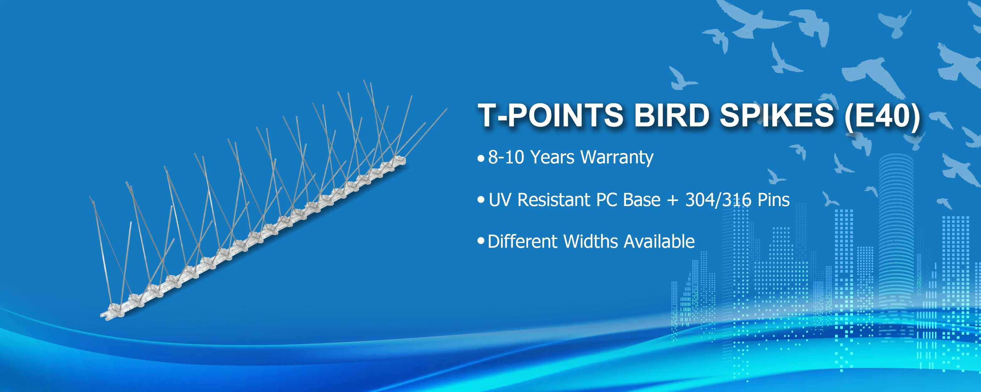 Prevent Pigeon and Middle Size Bird from Landing with Spikes