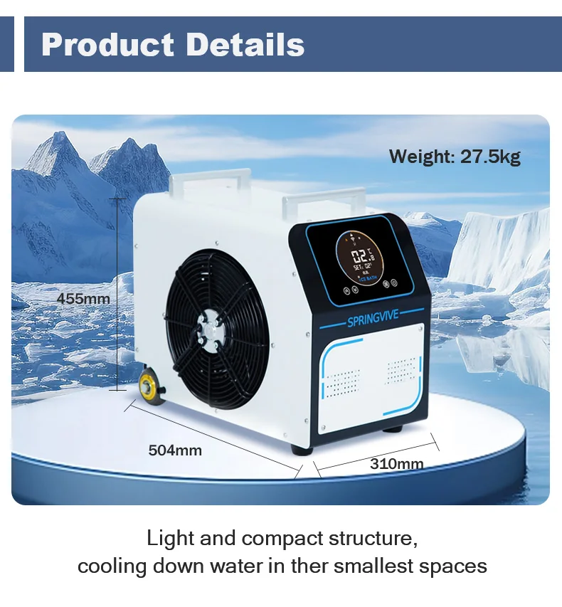 Outdoor Portable Waterproof Ice Bath Chiller Machine