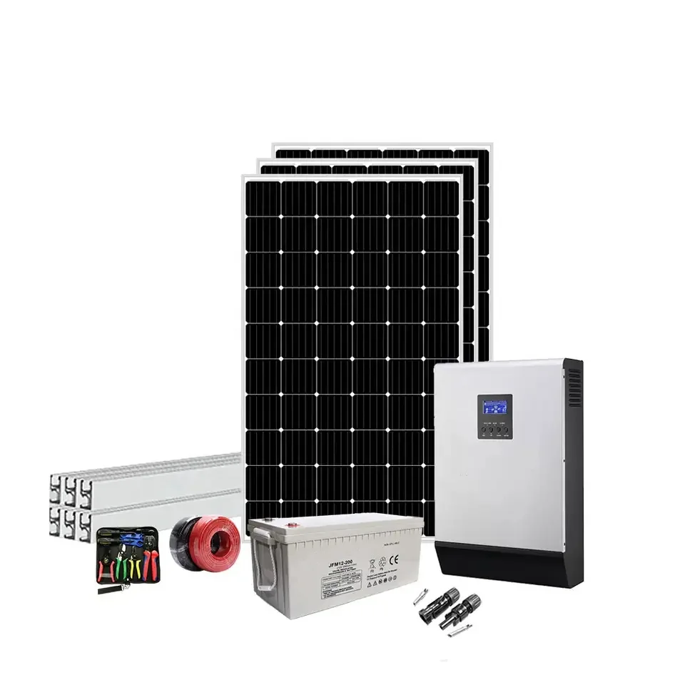 1kv 3kv 5kv off grid complete solar power generate inverter system 1kw ...