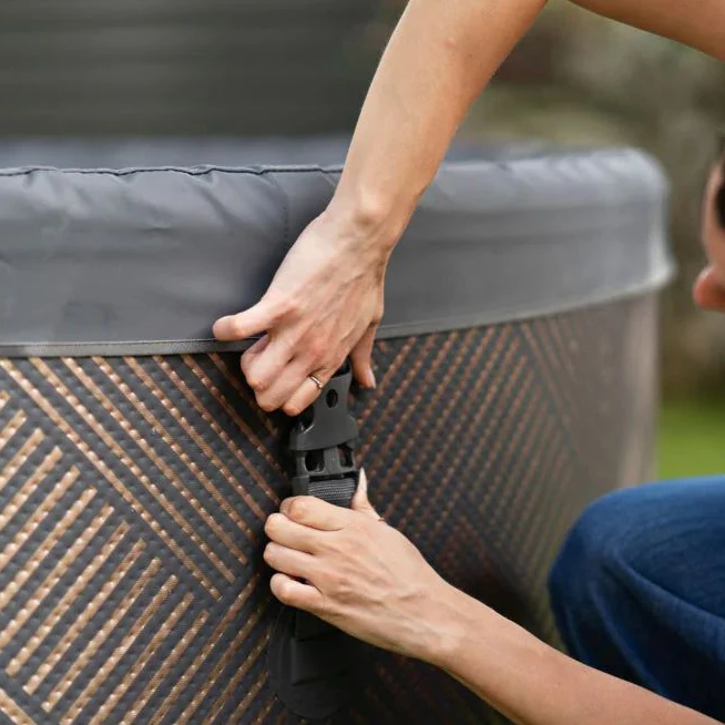 Funworldsport Drop Stitch Inflatable Spa Heat Pump Water Pump Heaters ...