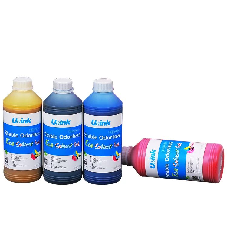 6 Colour Eco Solvent Ink 1000ml 6 Colors Eco Solvent Ink For Dx5 Dx4 ...