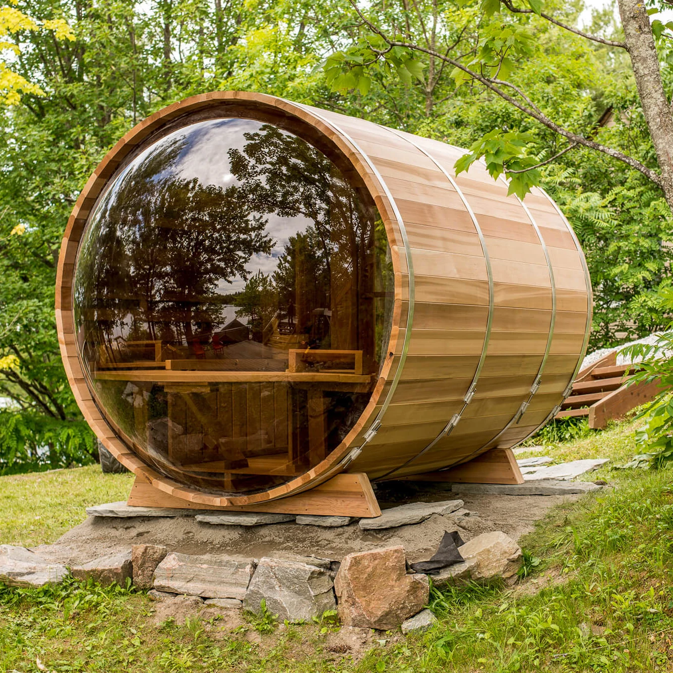 Smartmak Cedar Barrel Sauna - Relax & Health Benefits