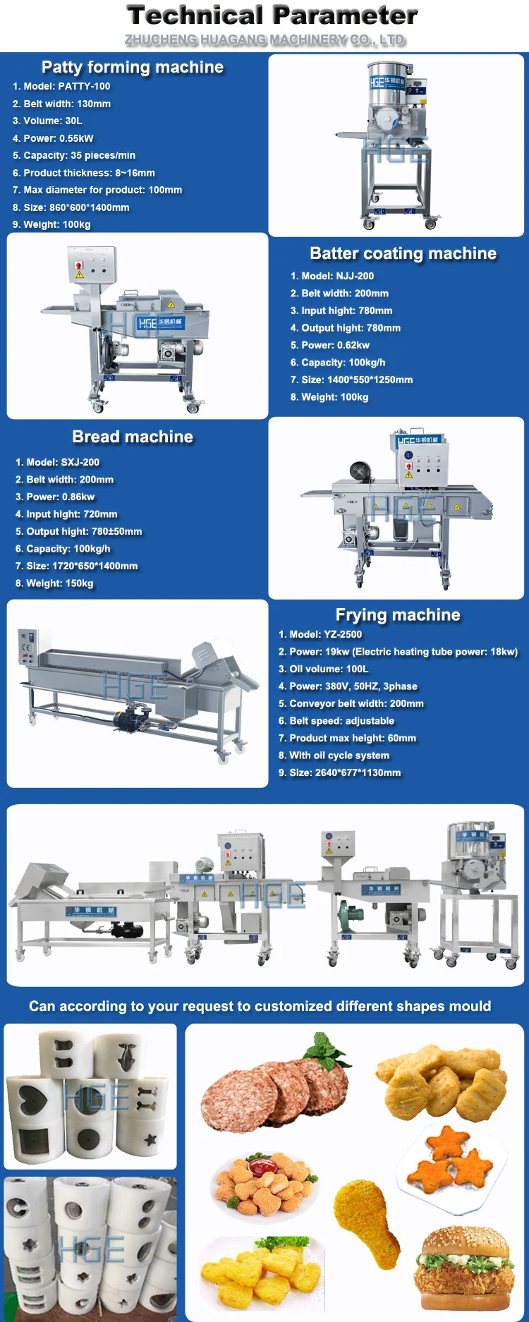 Automatic Chicken Nuggets Making Machine - Efficient & Durable