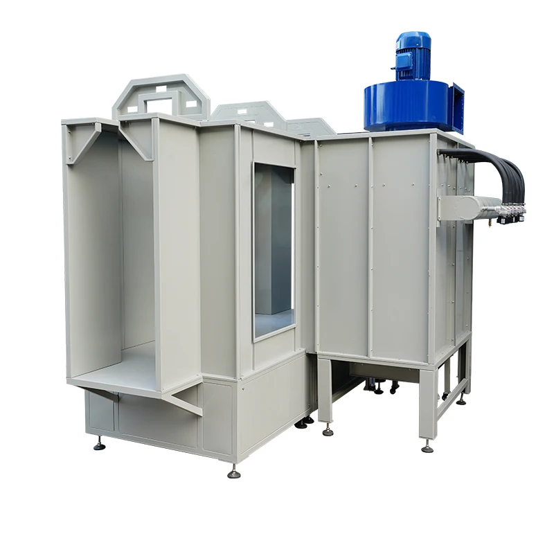 Manual Batch Powder Paint Plant Powder Coating Line with Overhead Rail ...