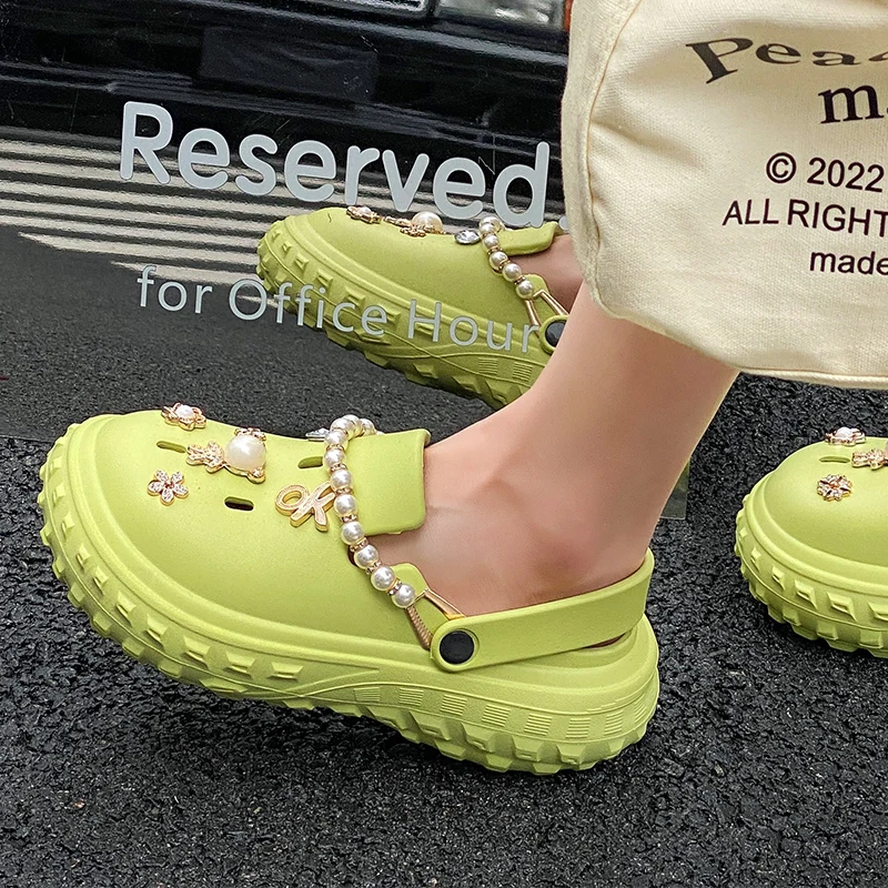 Summer Ladies Soft/ Breathable And Comfortable Thick Bottom Clogs ...