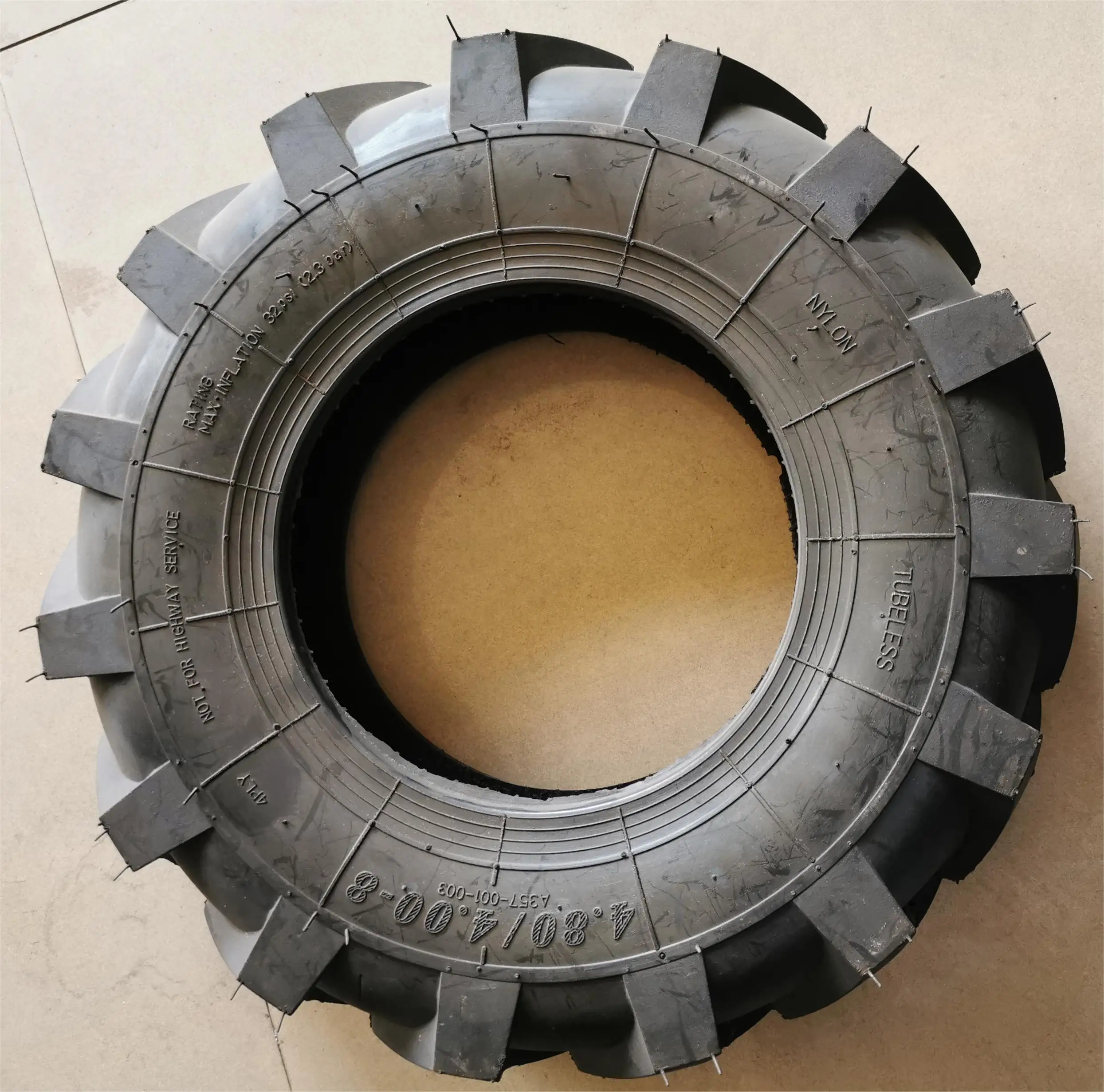 16 Inch Farm Tractor Tire - Durable 4.00-8 Agricultural Wheel