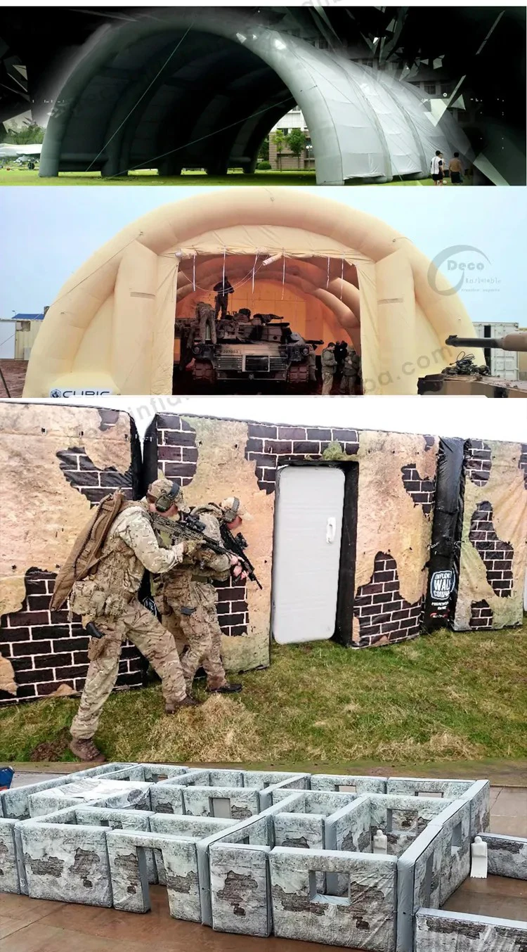 Custom Polyester Cloth Inflatable tank for National Defense Propaganda ...