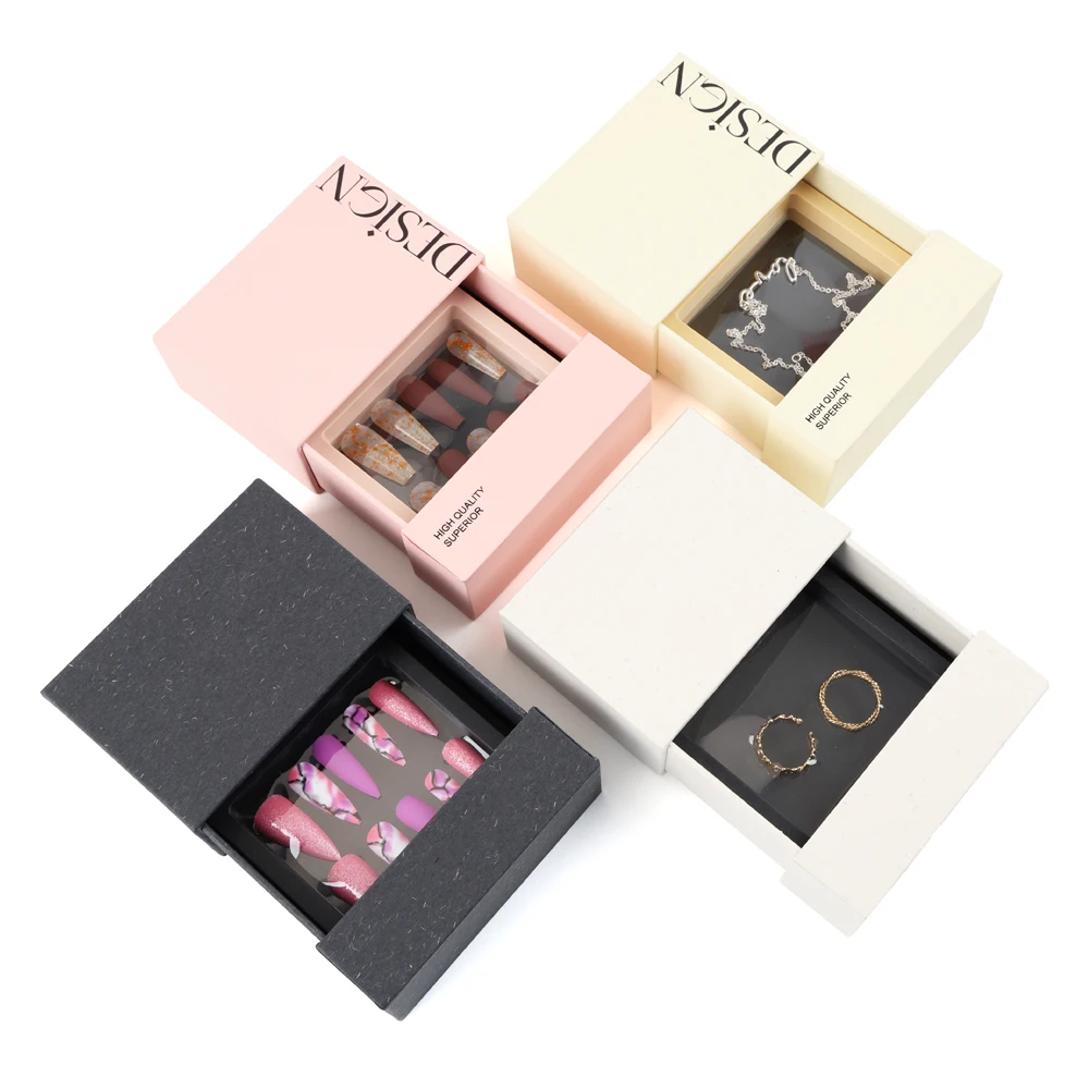 Wholesale False Nails Packing Box Empty Luxury Press On Nail Packaging ...