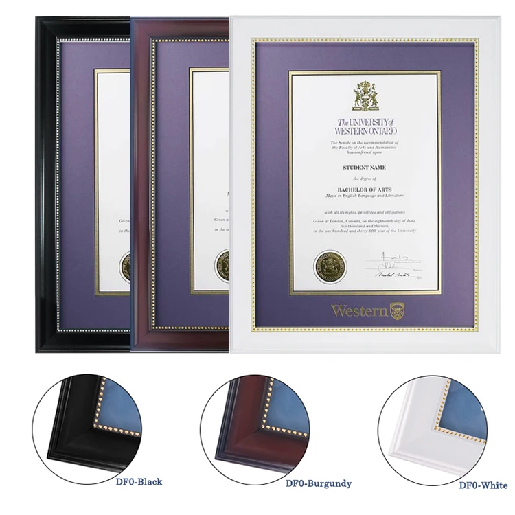 Wholesale Double Mounting Wood Graduation Certificate Frame University ...