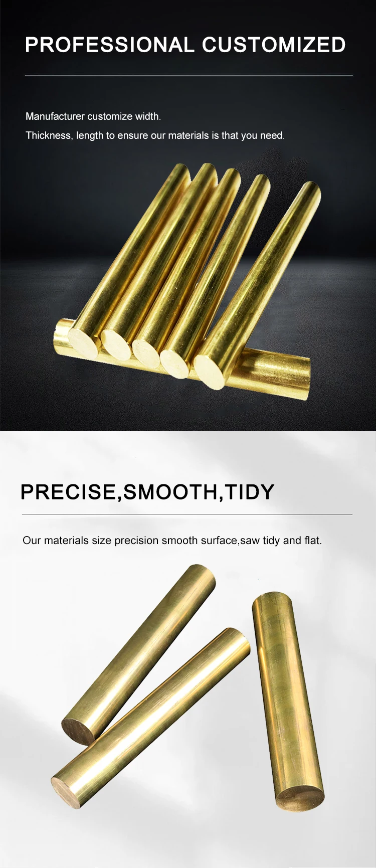 Cuzn37pb2 Cuzn36pb3 Lead Brass Bar for Building Profile