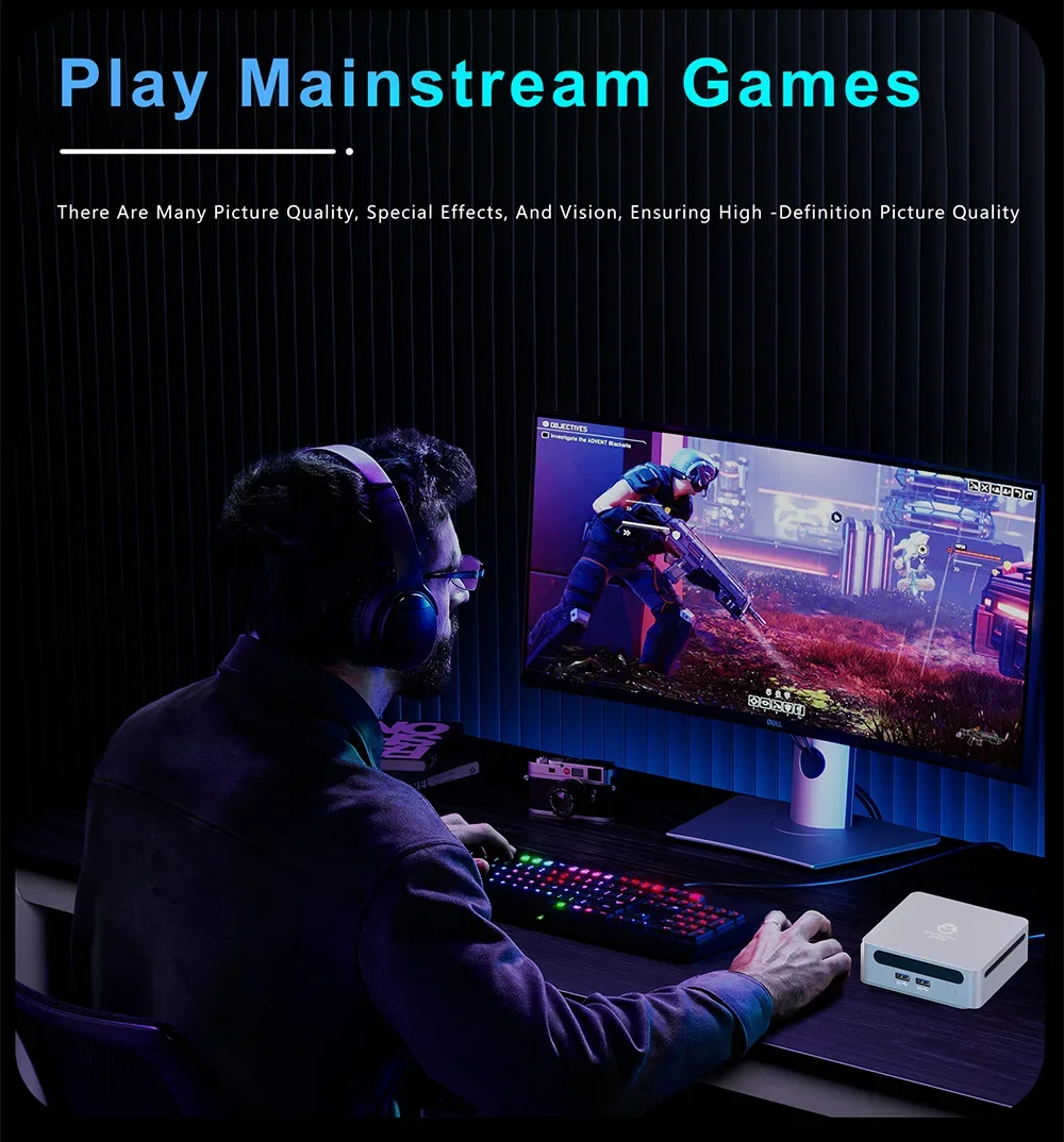 New Ryzen 7 5800u Windows 11 Pro Mini Pc Ddr4 16/32gb 256/512gb Ssd Wifi6 Rtl8852,Bt5.2 Desktop ...