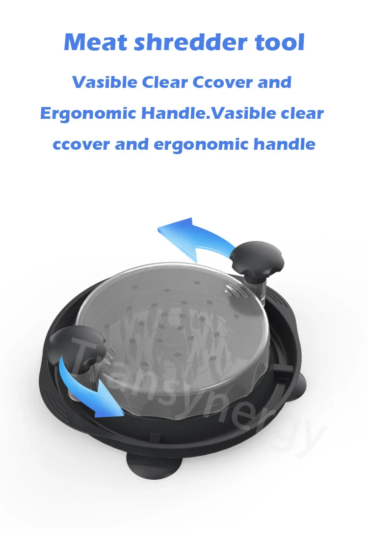 Large Chicken Breast Shredder Tool Twist With Tong Visible Meat ...