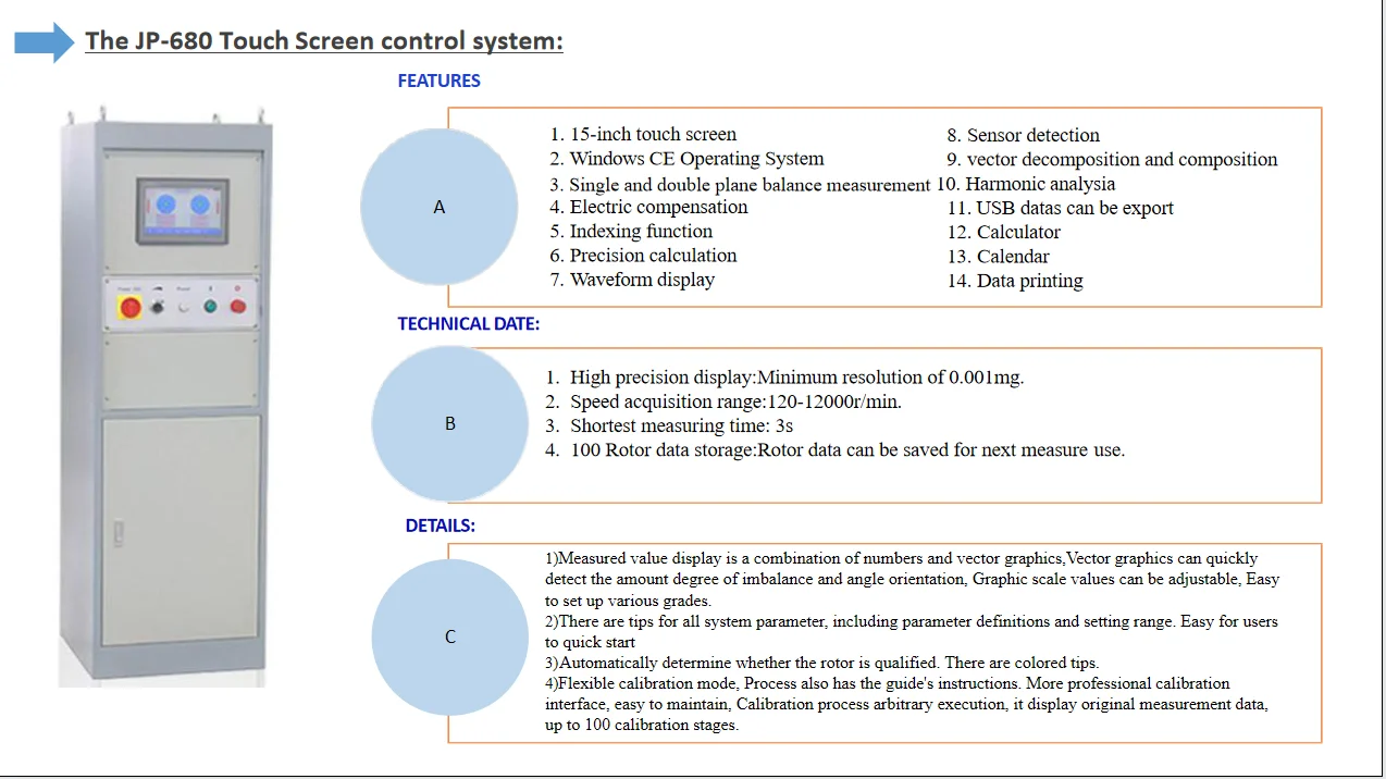 2022 Horizontal Balance Equipment for Propeller Balancing