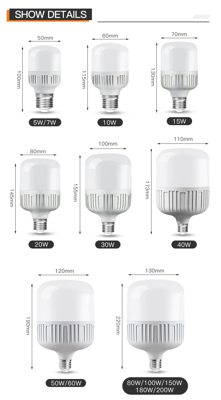 Wholesale Price China Product Bulb High Lumen E27 Led Bulb For Indoor ...