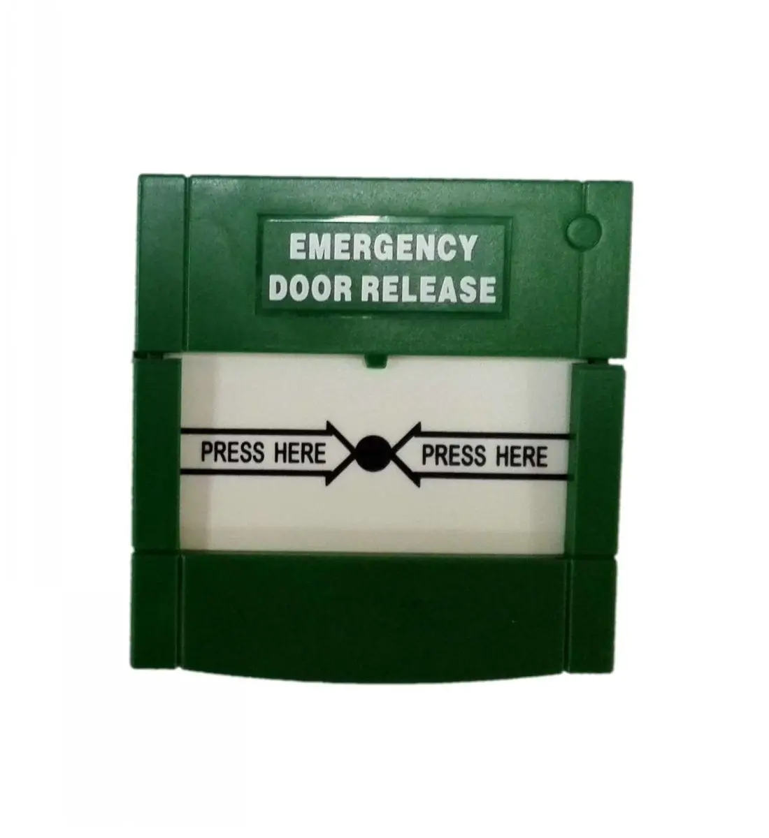 Green color Single Pole Resettable Break Glass Fire Emergency Exit ...