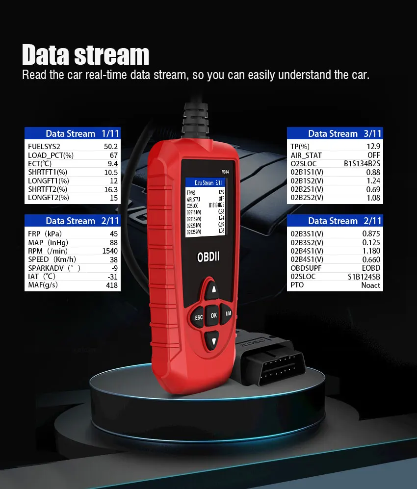 New Car Diagnostic Tool V314 Car Code Reader 10 Languages Portable Best ...