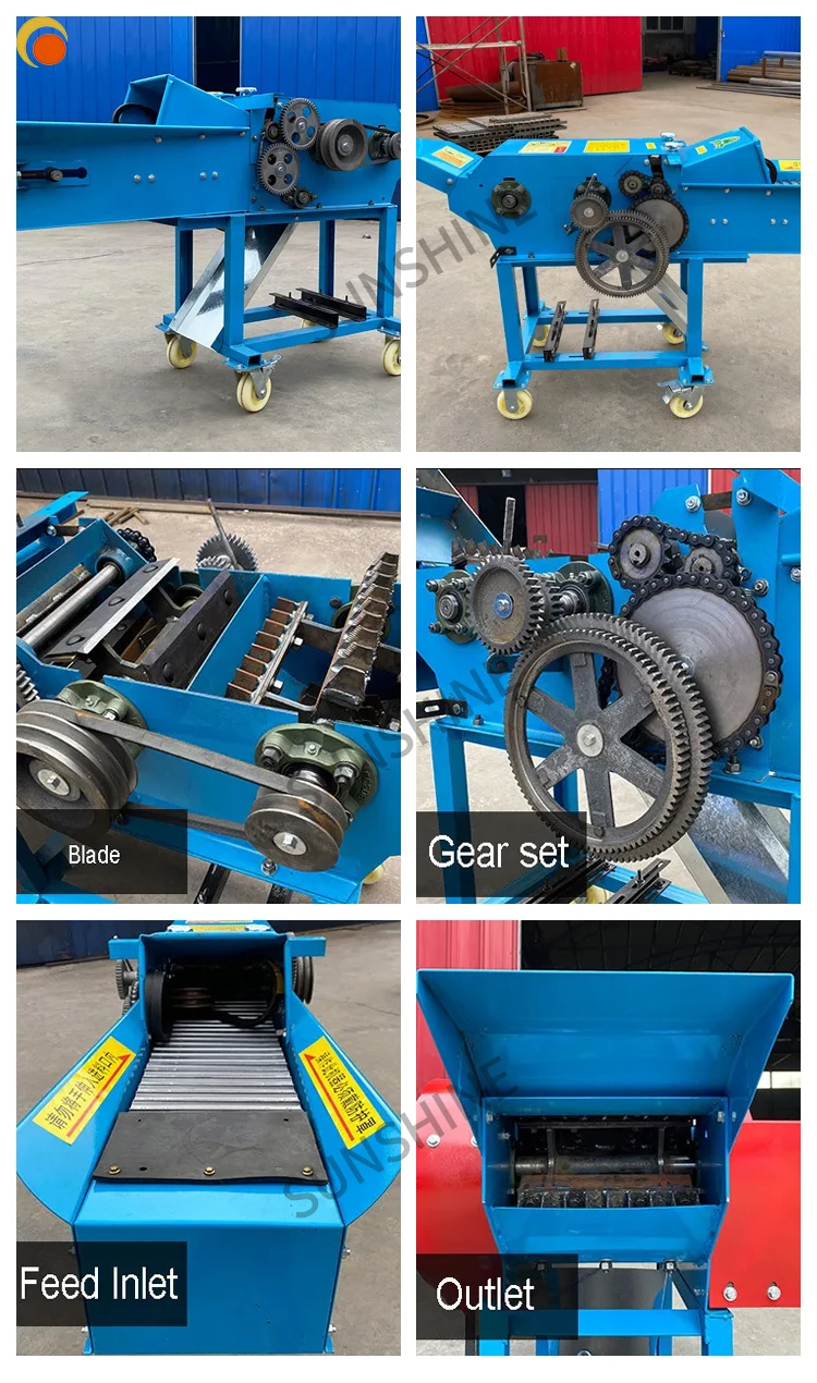 Cheap Electric Horizontal hay Cutter diesel Animal Feed hay Grass ...