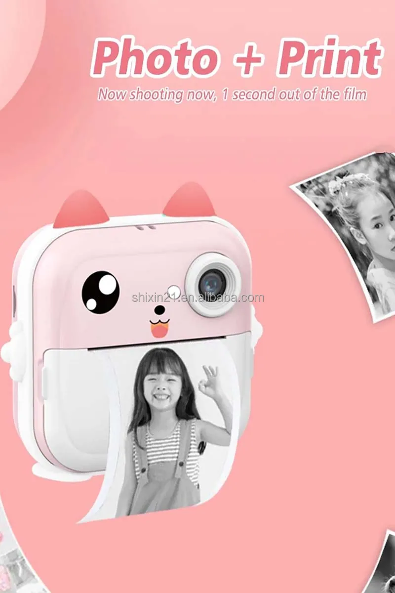 2.4 Inch Large Screen Q5 Instant Kids Girls Instantane Print Camera ...