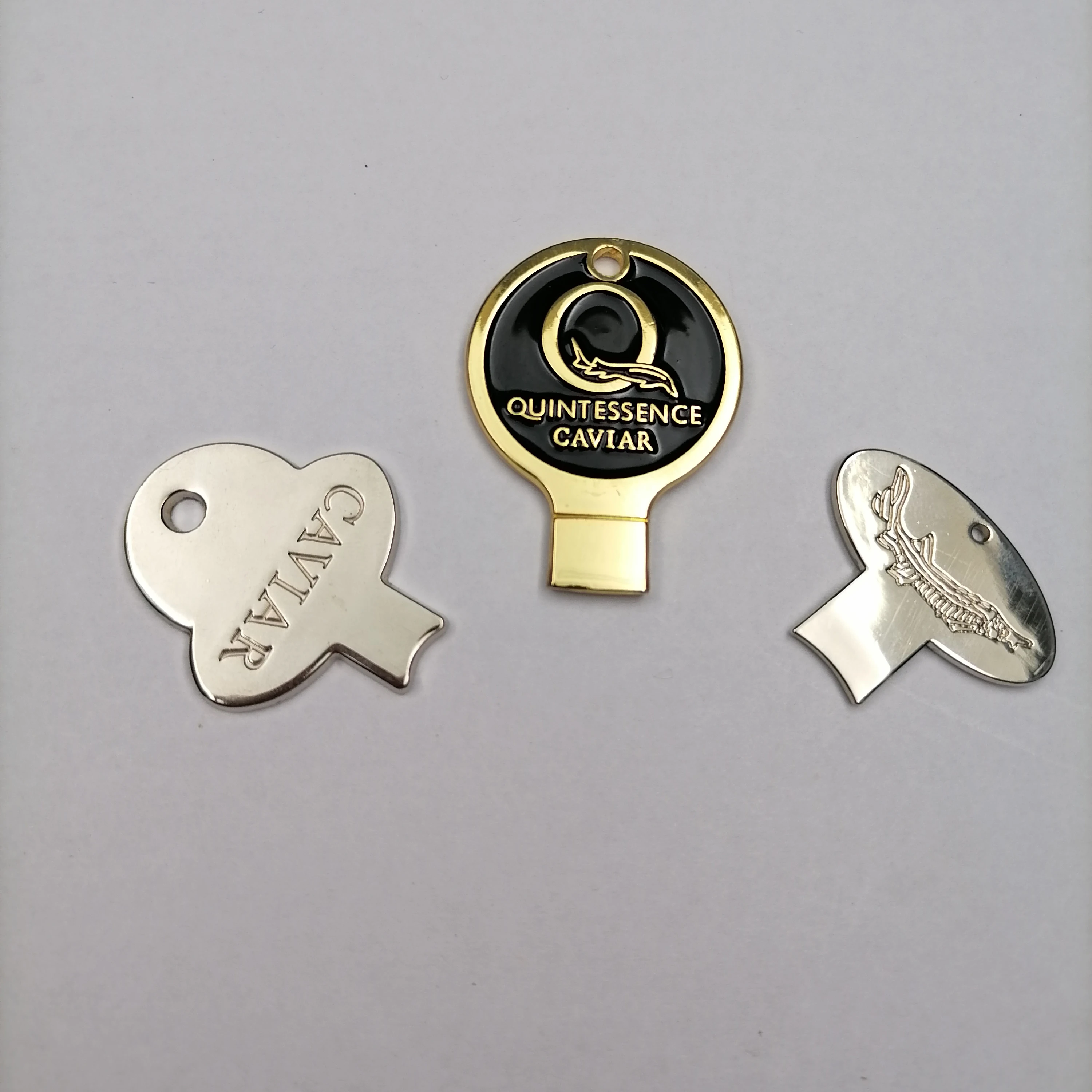 Customized Caviar Tin Opener - Eco-Friendly Metal Design