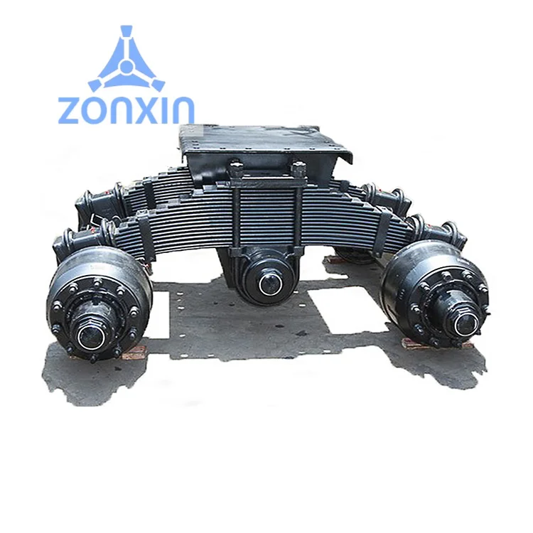 Single Point Suspension Bogie 28T Tandem Trailer Axle| Alibaba.com