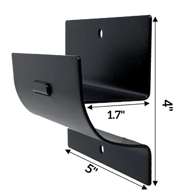 Jh-mech Garage Wheelbarrow Hanger Pack of 2 Matte Black