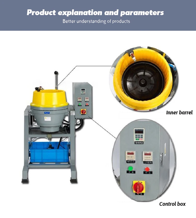 Professional Custom Metal Parts Polishing Deburring Machine Centrifugal ...