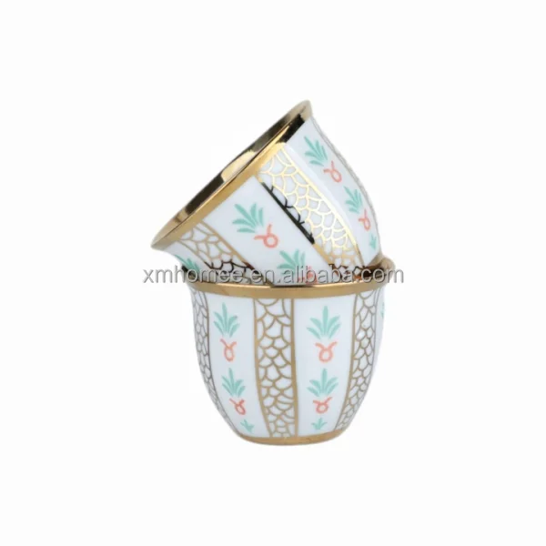 Large Arabic Coffee Cups Palm Gold Qahwa cup mug| Alibaba.com
