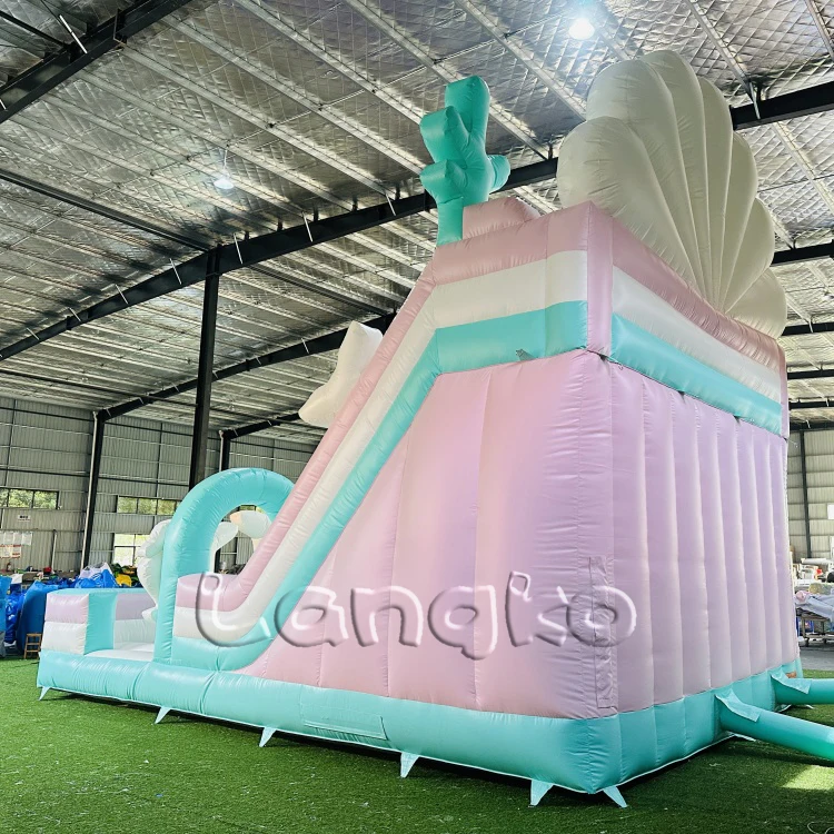 Outdoor Undersea World Waterslides Commercial Shell Inflatable Pool ...