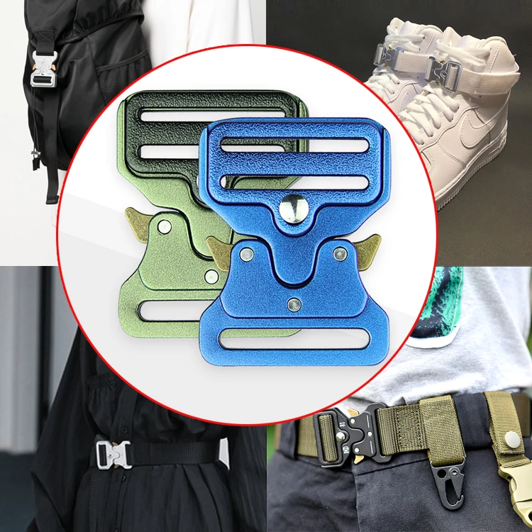 Classic 38mm Tactical Belt Buckle With Custom Logo Adjustable Shoulder ...